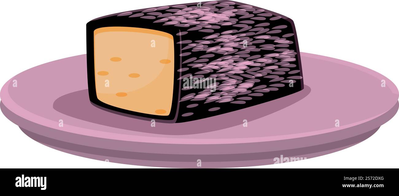 Rice australian roll icon cartoon vector. Dinner food. Plate menu. Rice ...