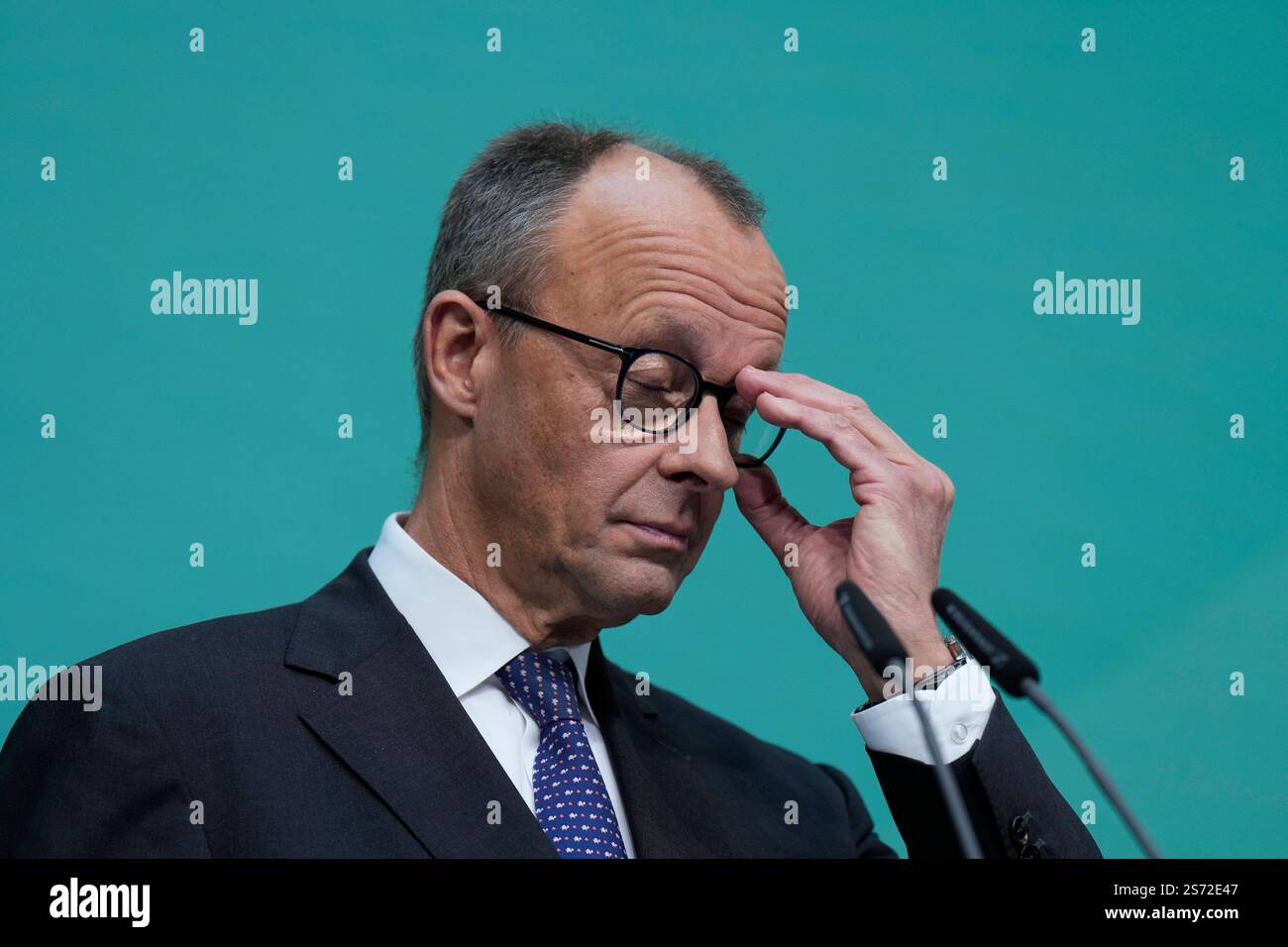 Vorsitzender CDU, Friedrich Merz, MdB Pressekonferenz, CDU, Konrad-Adenauer-Haus, Vorsitzender ...