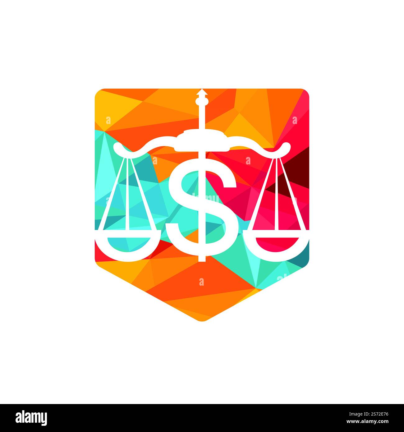 Money scale vector logo design. Dollar balance finance logo concept ...