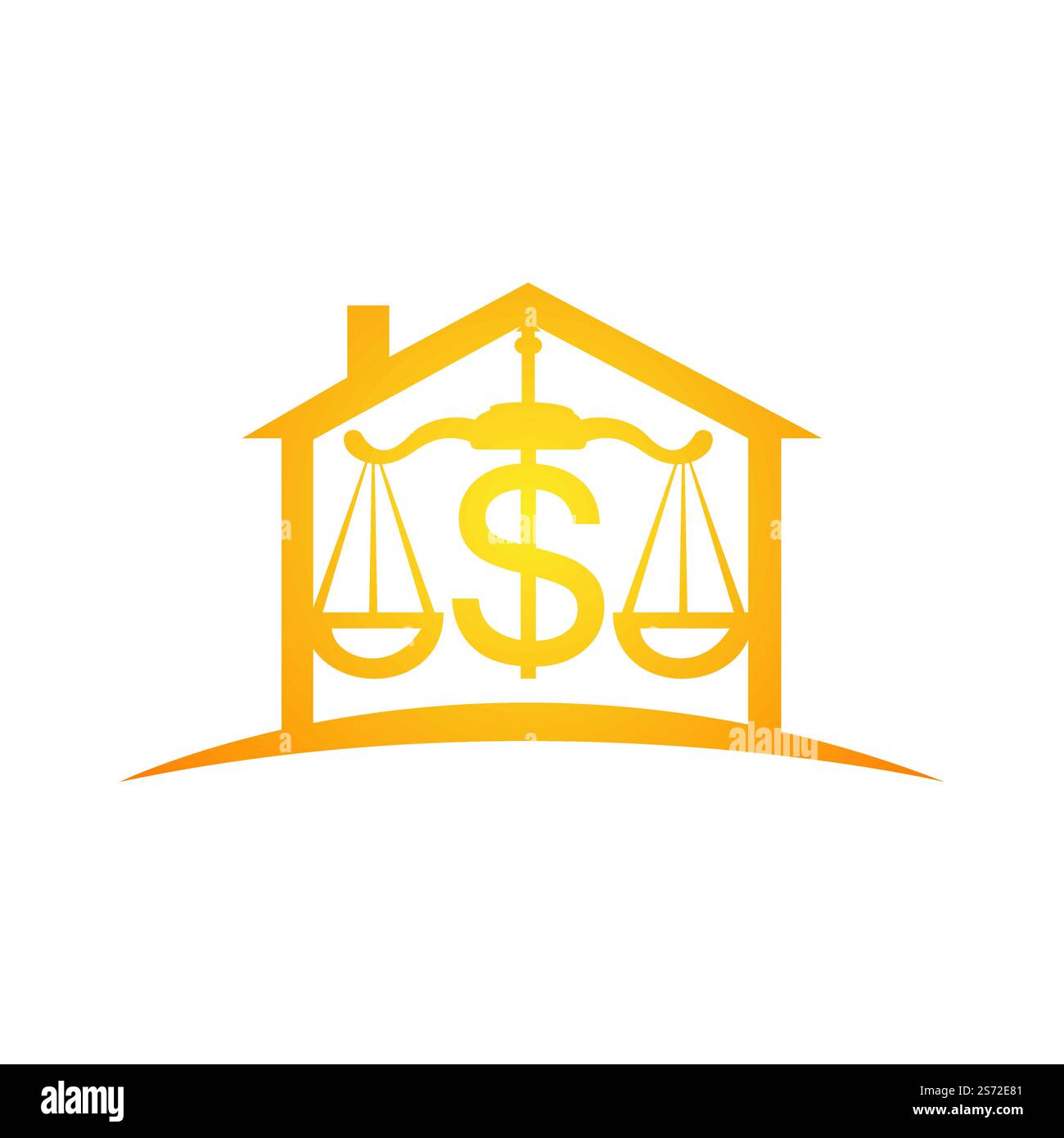 Money scale vector logo design. Dollar balance finance logo concept ...