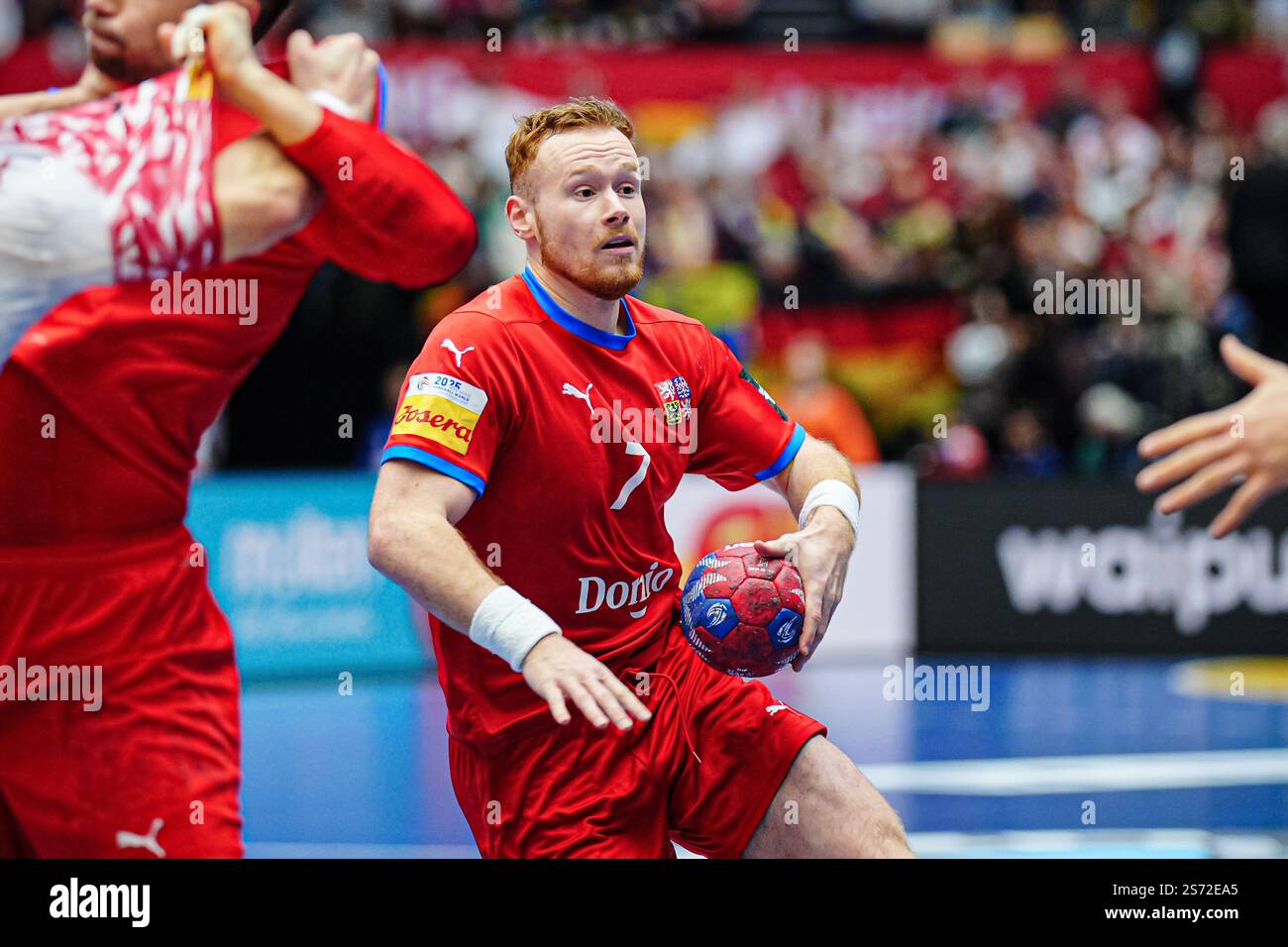 Tomas Piroch (Tschechien, #07) DEN, Tschechien vs. Polen, Handball, IHF ...
