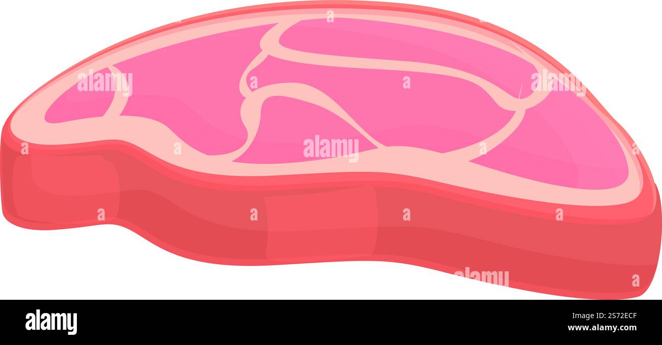 Steak icon cartoon vector. Pork meat. Food lamb. Steak icon cartoon ...