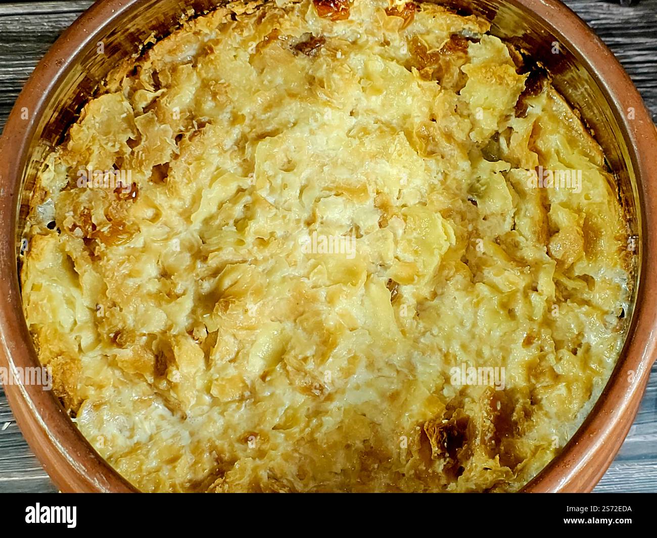 Traditional Arabic Egyptian Eastern dessert cuisine called Om Ali ...