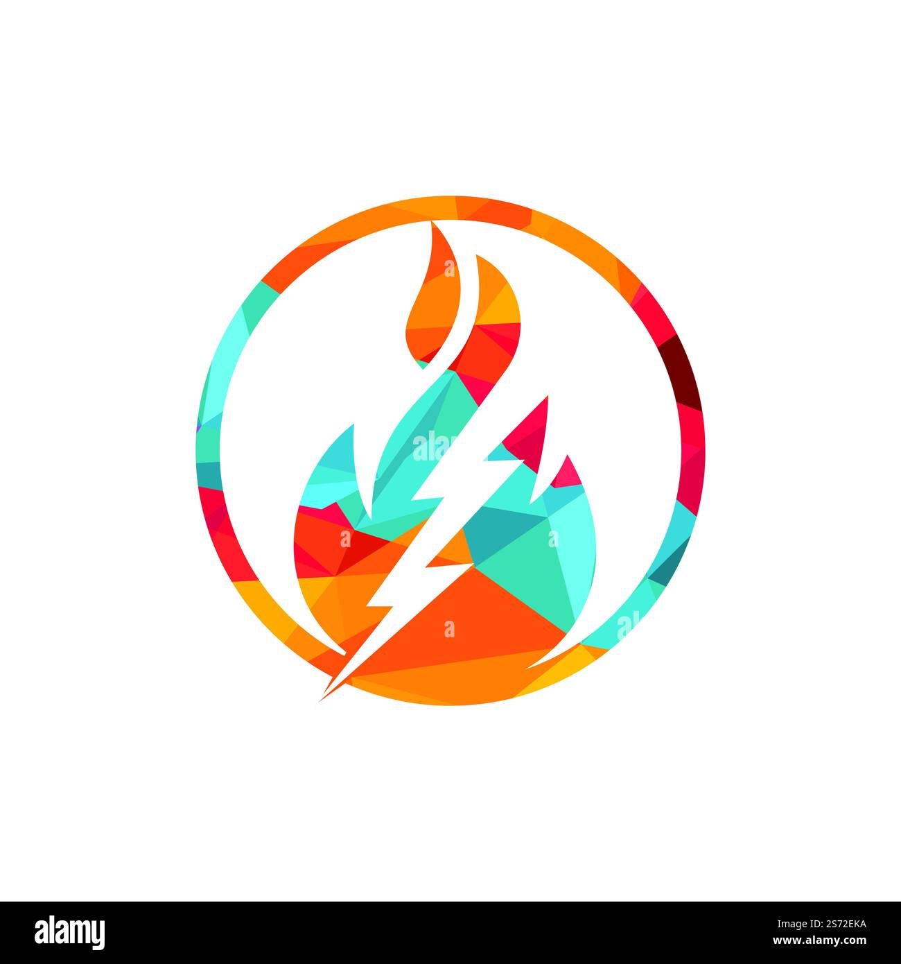 Lightning fire vector logo design template. Fire energy and voltage ...