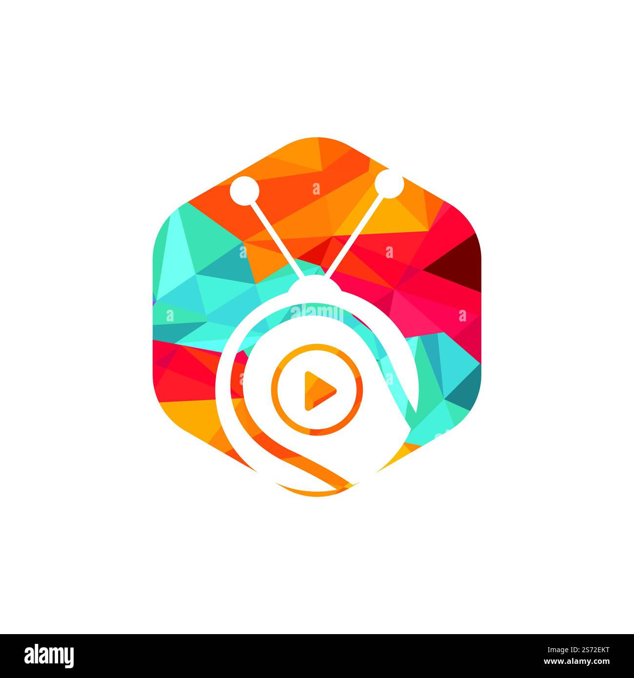 Tennis TV vector logo design template. Tennis ball and play button icon ...