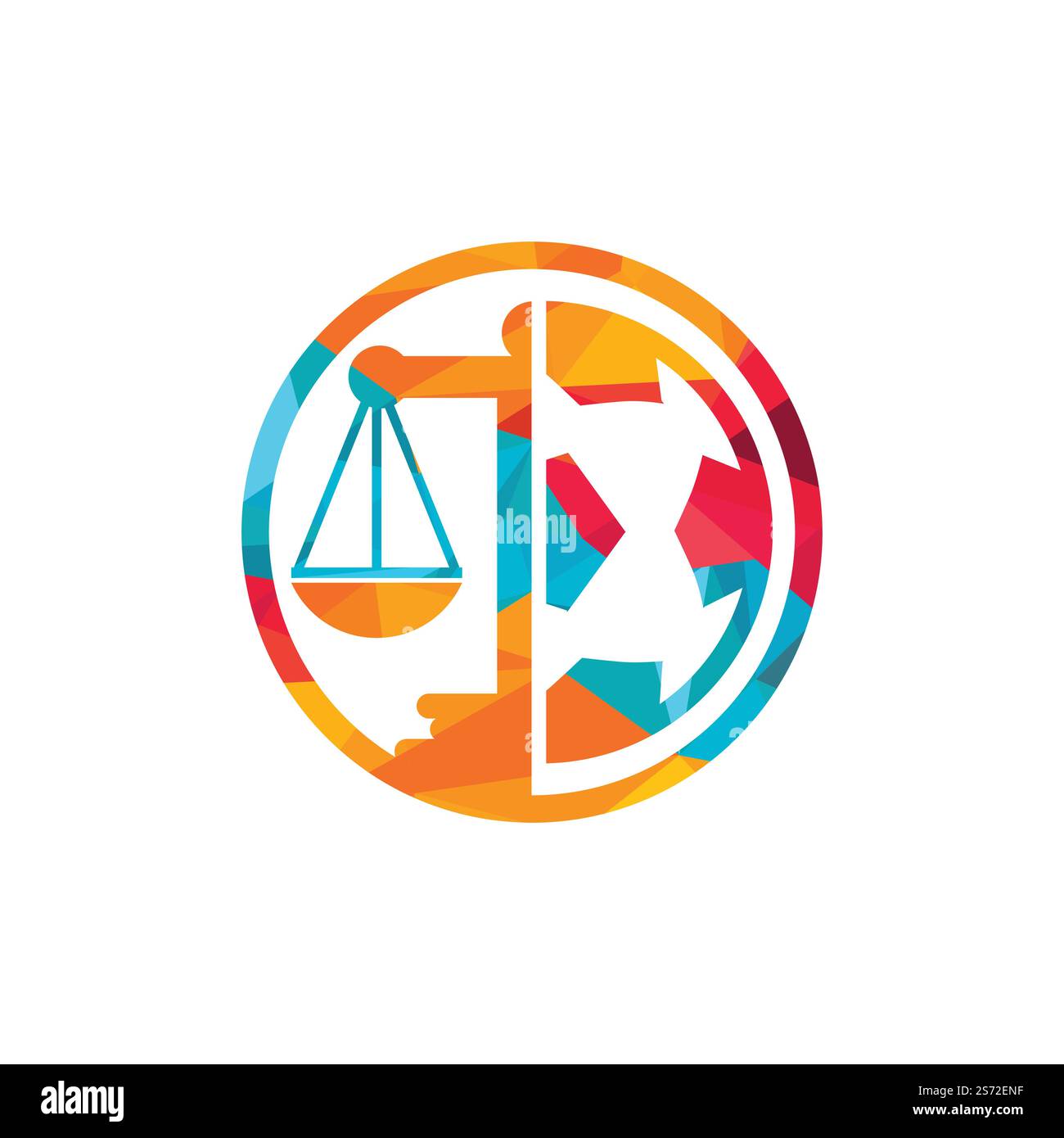 Soccer law vector logo design. Soccer ball and law balance icon design ...