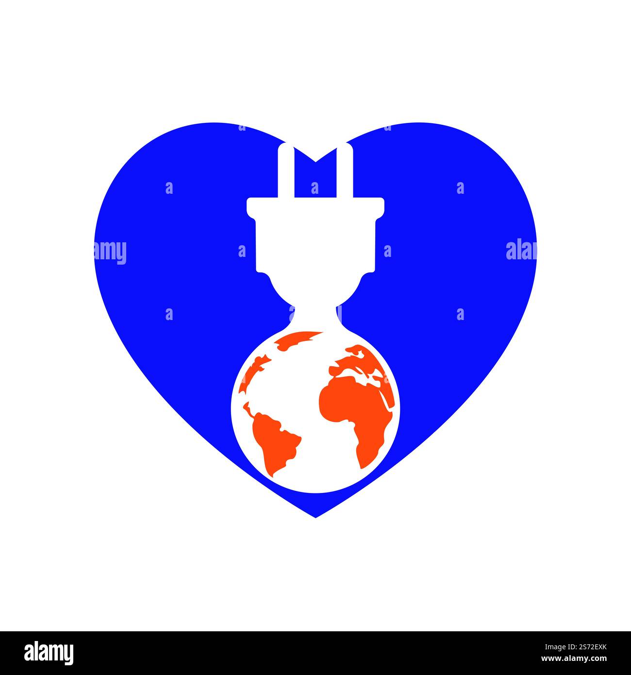 Global electric cord vector logo design template. Global power logo ...