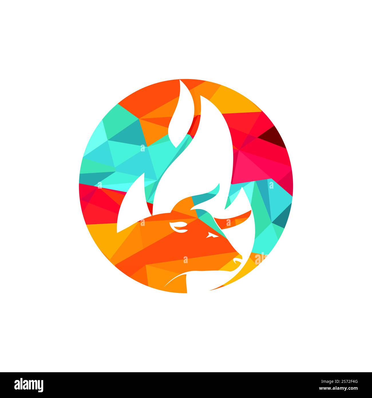 Bull fire vector logo design template. Suitable for ranch, steakhouse ...