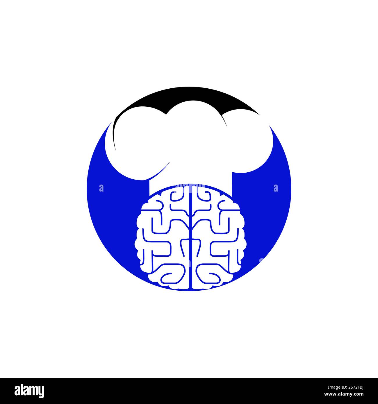 Smart chef vector logo design concept. Brain and chef hat icon Stock ...