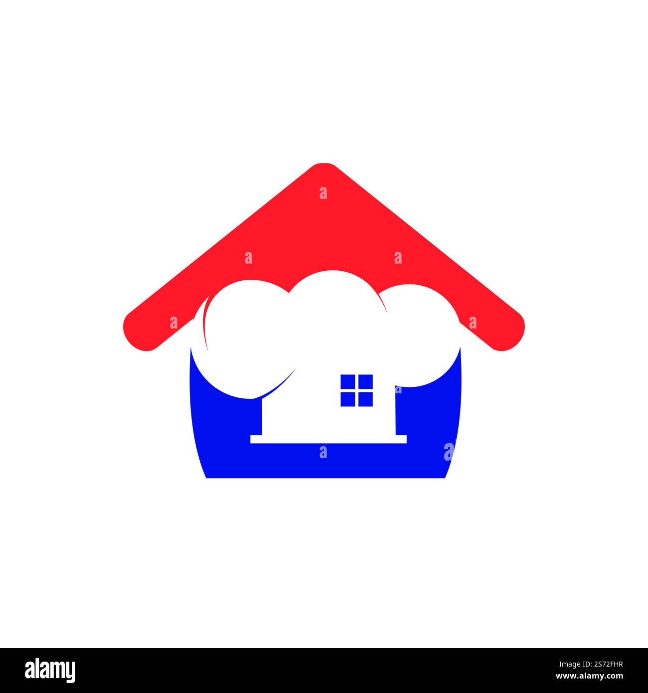 Home chef vector logo design template. Creative combination of a house ...