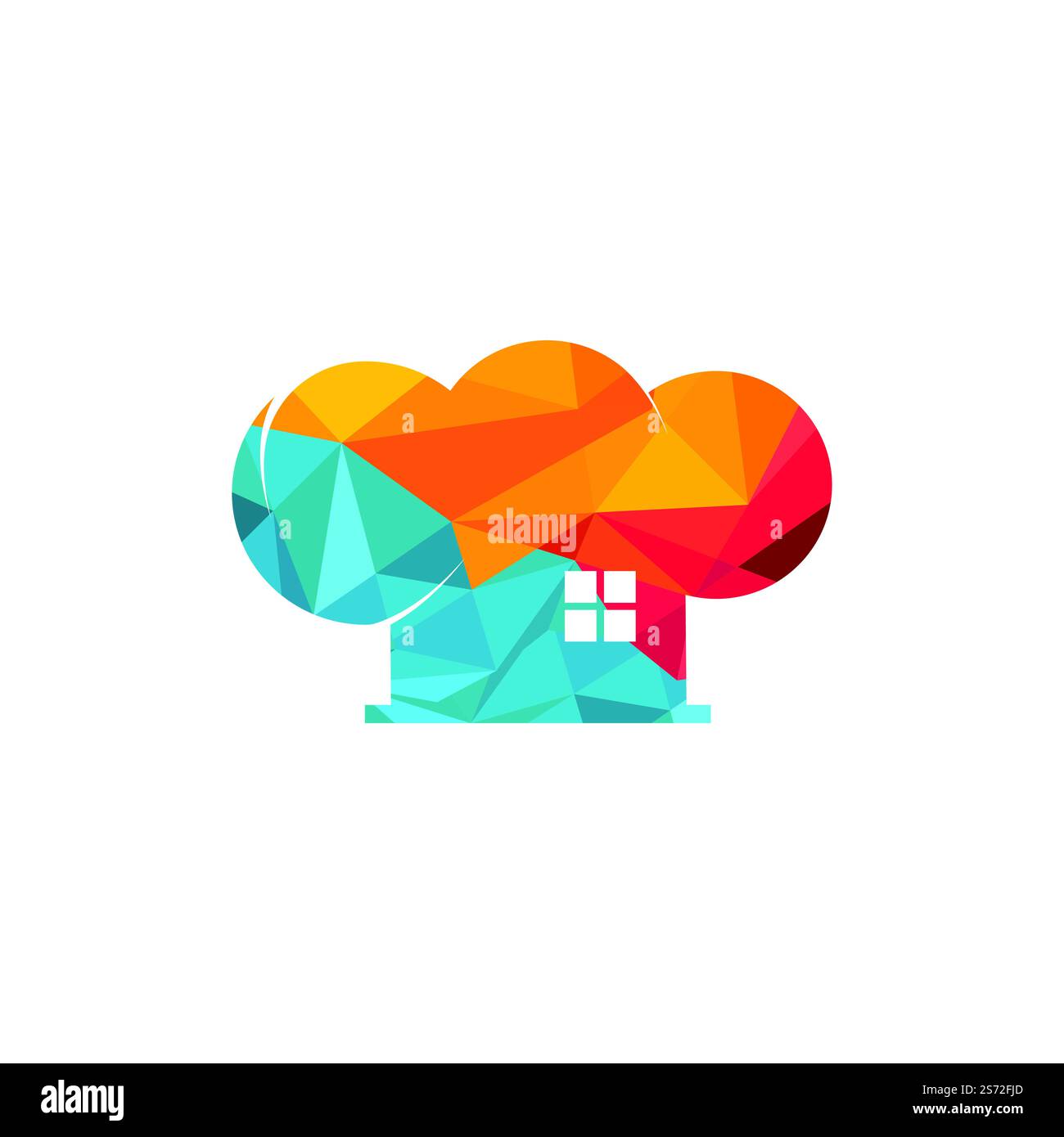 Home chef vector logo design template. Creative combination of a house ...