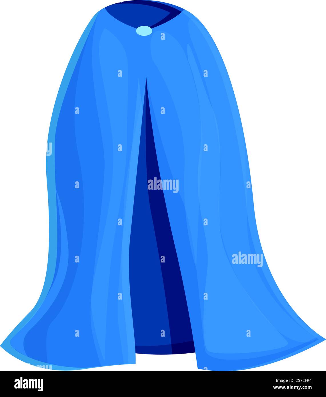 Blue cloak icon cartoon vector. Super hero. Magic back. Blue cloak icon ...
