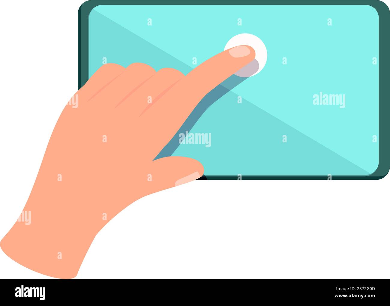Smartphone touch icon cartoon vector. Phone screen. Hand mobile ...