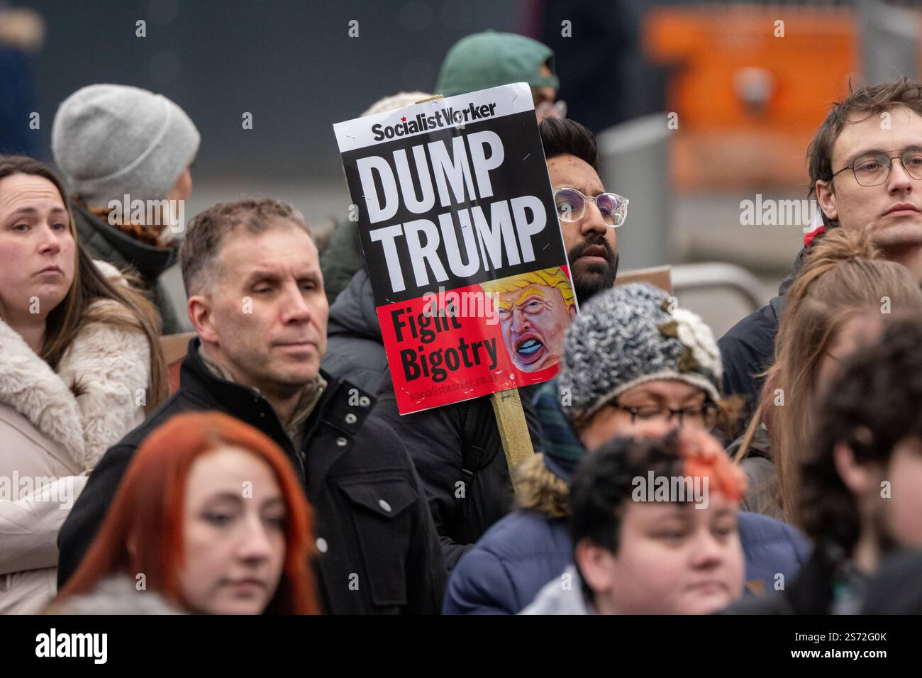 Manchester UK Women’s March 2025. One of the protests across the UK on ...