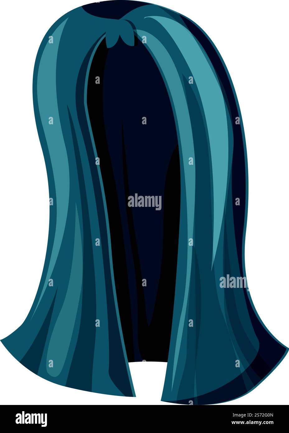 Fabric cloak icon cartoon vector. Super hero. Magic back. Fabric cloak ...