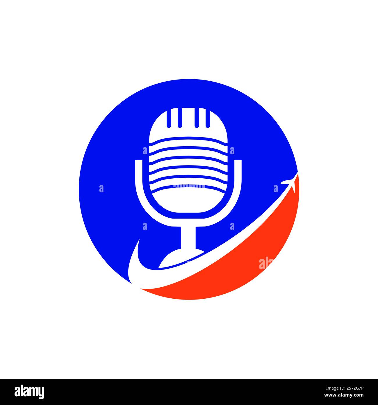 Traveling Podcast vector logo design template. Travel tourism vacation ...