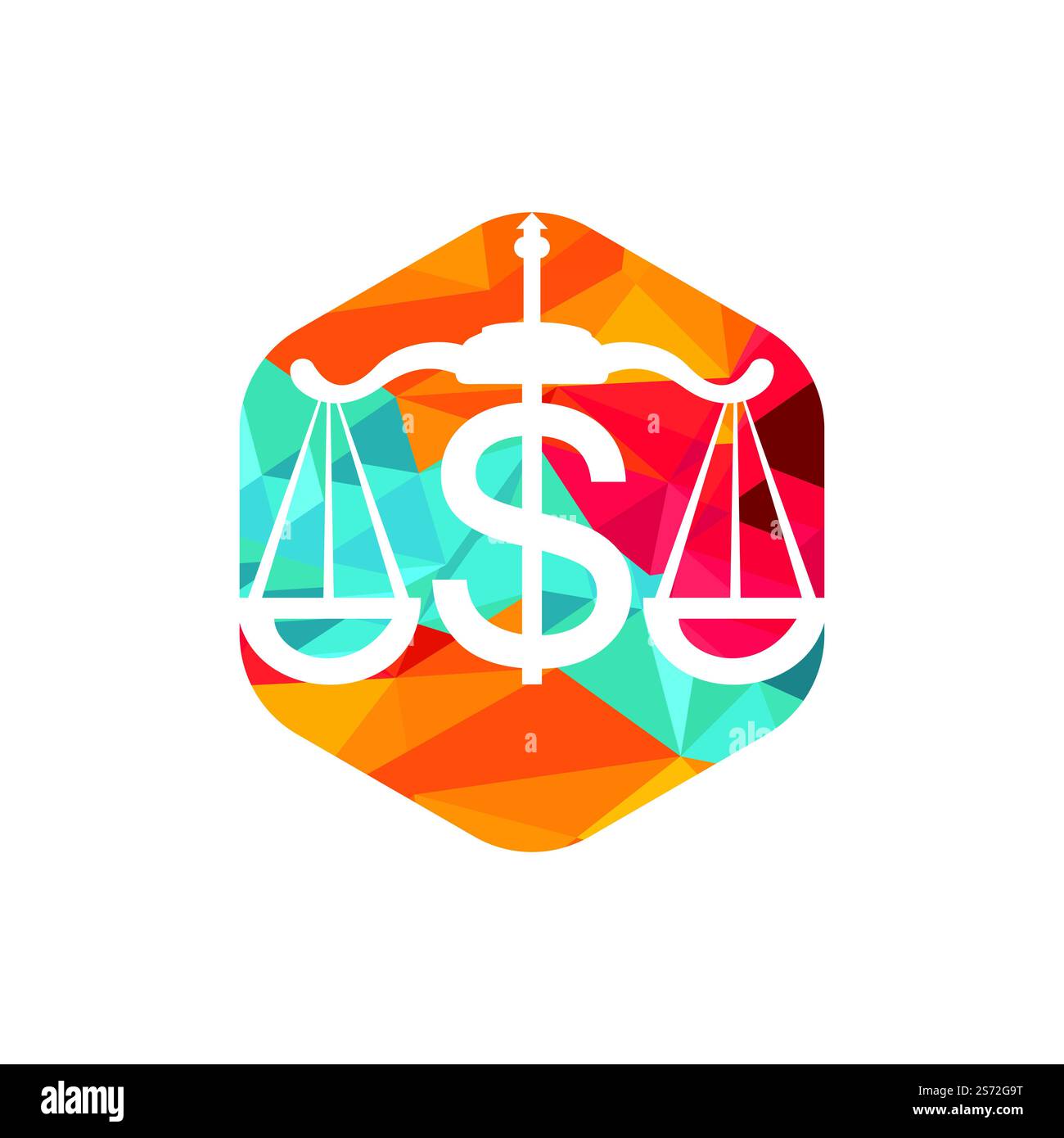 Money scale vector logo design. Dollar balance finance logo concept ...