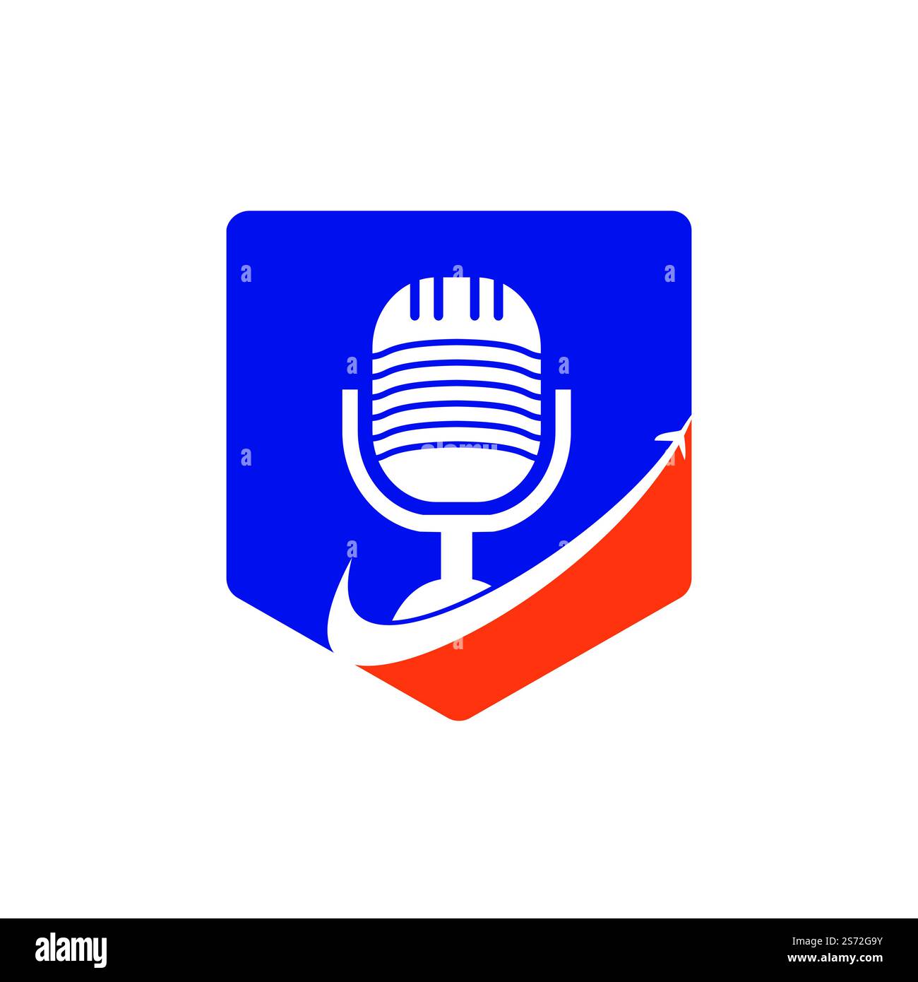 Traveling Podcast vector logo design template. Travel tourism vacation ...