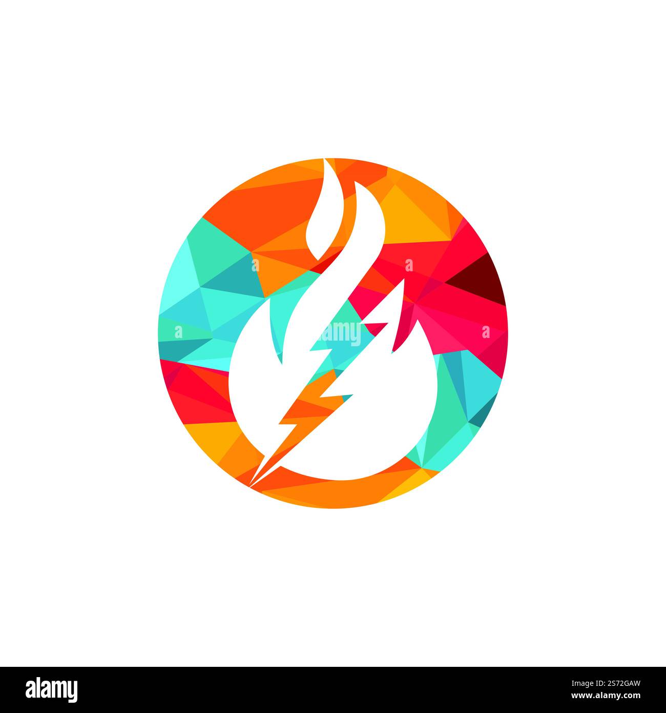 Lightning fire vector logo design template. Fire energy and voltage ...
