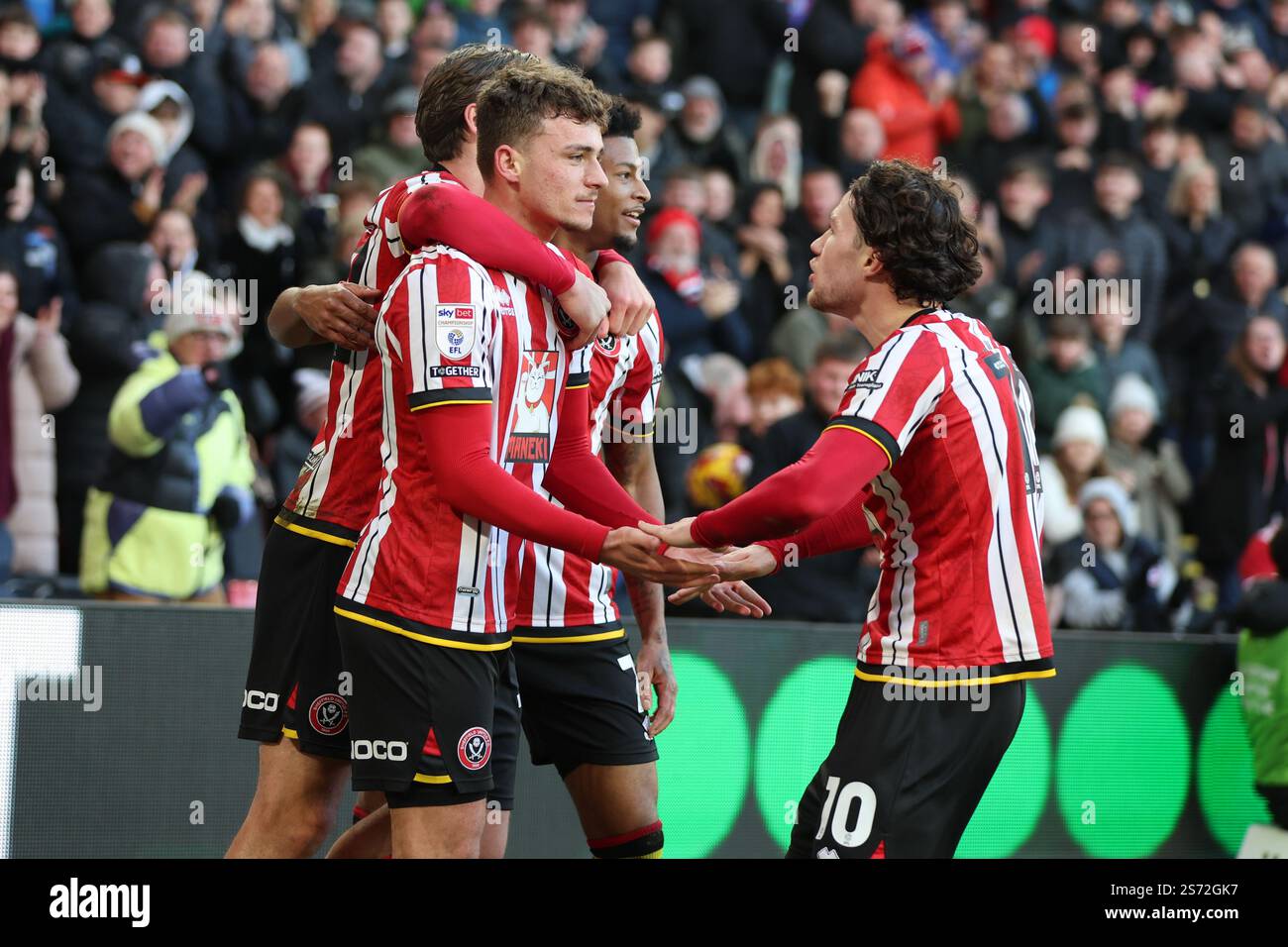 Sheffield, UK. 18th Jan, 2025. Harrison Burrows of Sheffield United ...
