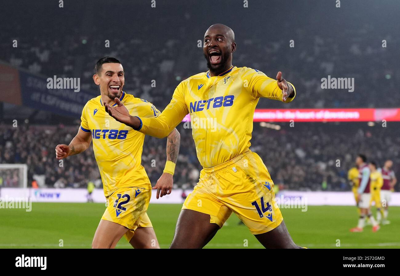 Crystal Palace's Jean-Philippe Mateta celebrates scoring their side's ...