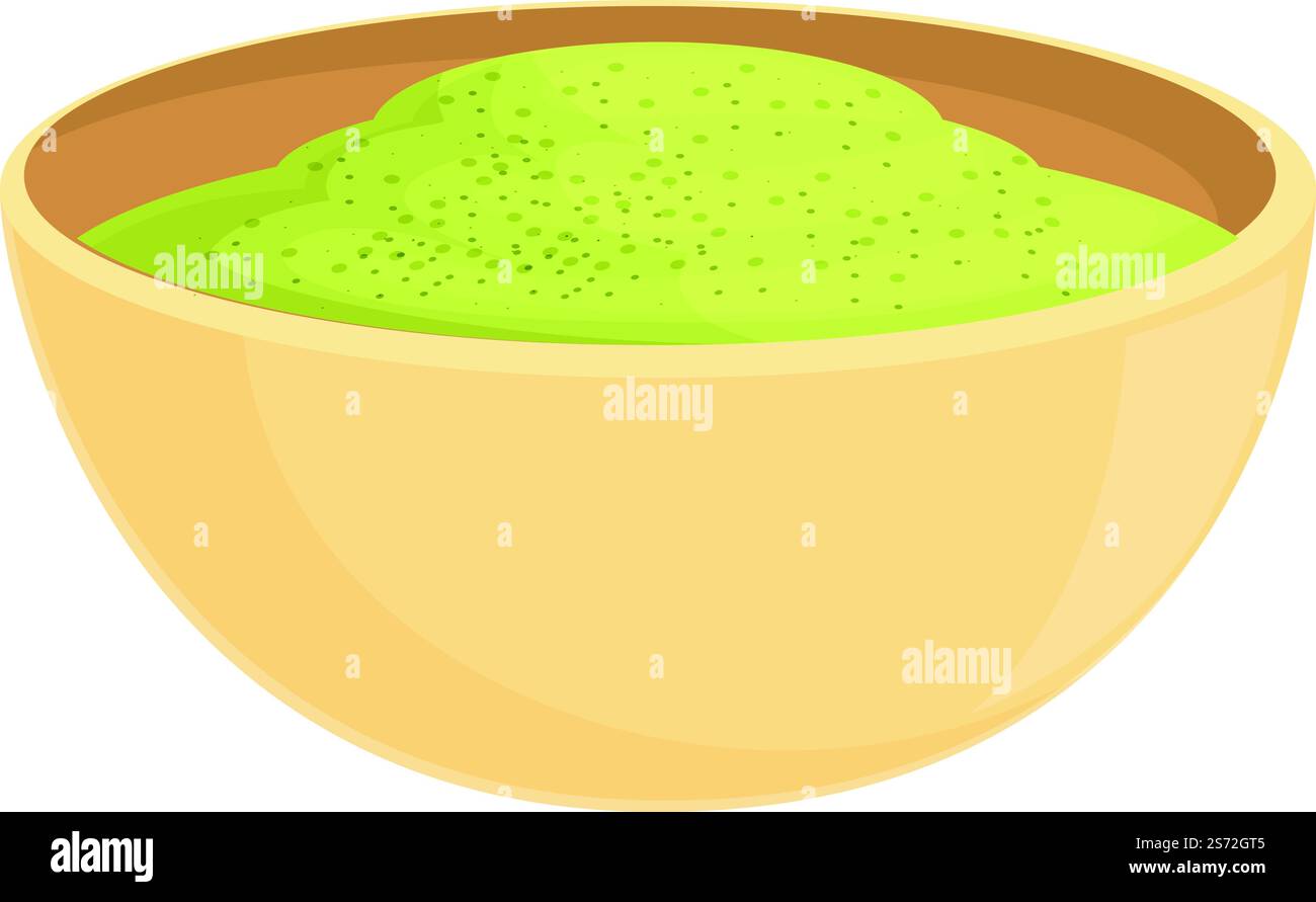 Green caribbean cuisine icon cartoon vector. Food plate. Cuban dish ...