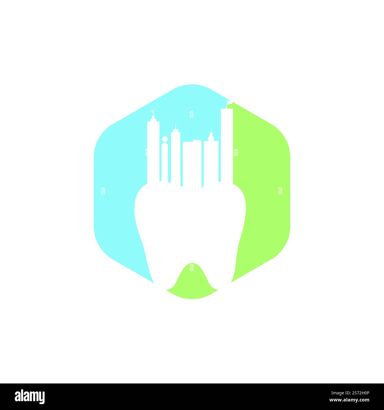 Dental city vector logo design. Modern inspiration dental sign with ...