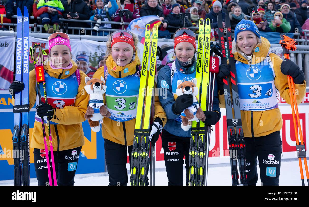 Ruhpolding, Germany. 18th Jan, 2025. Biathlon: World Cup, 4 x 6 km ...