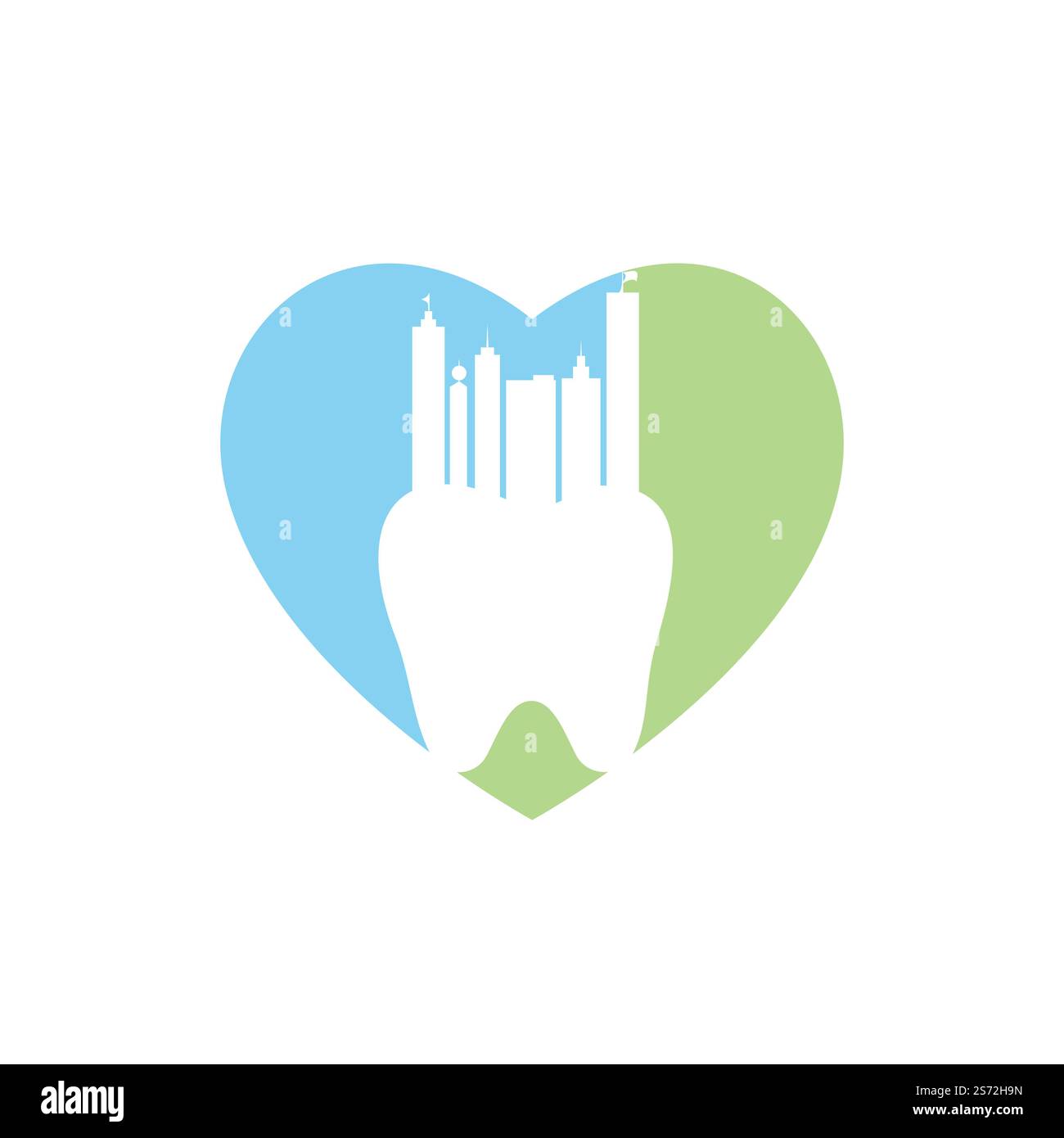 Dental city vector logo design. Modern inspiration dental sign with ...
