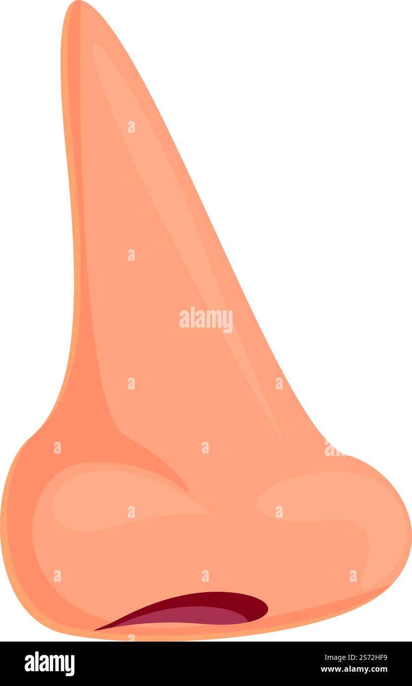 Side rhinoplasty icon cartoon vector. Nose surgery. Open anatomy. Side ...