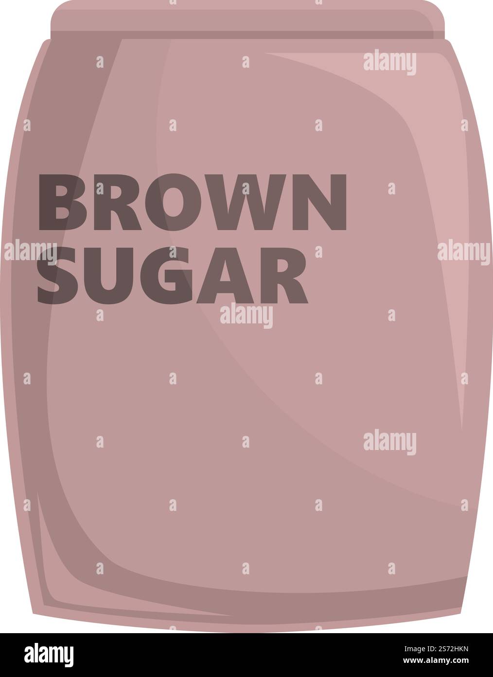 Brown sugar sack icon cartoon vector. Food stevia. Syrup meatless ...