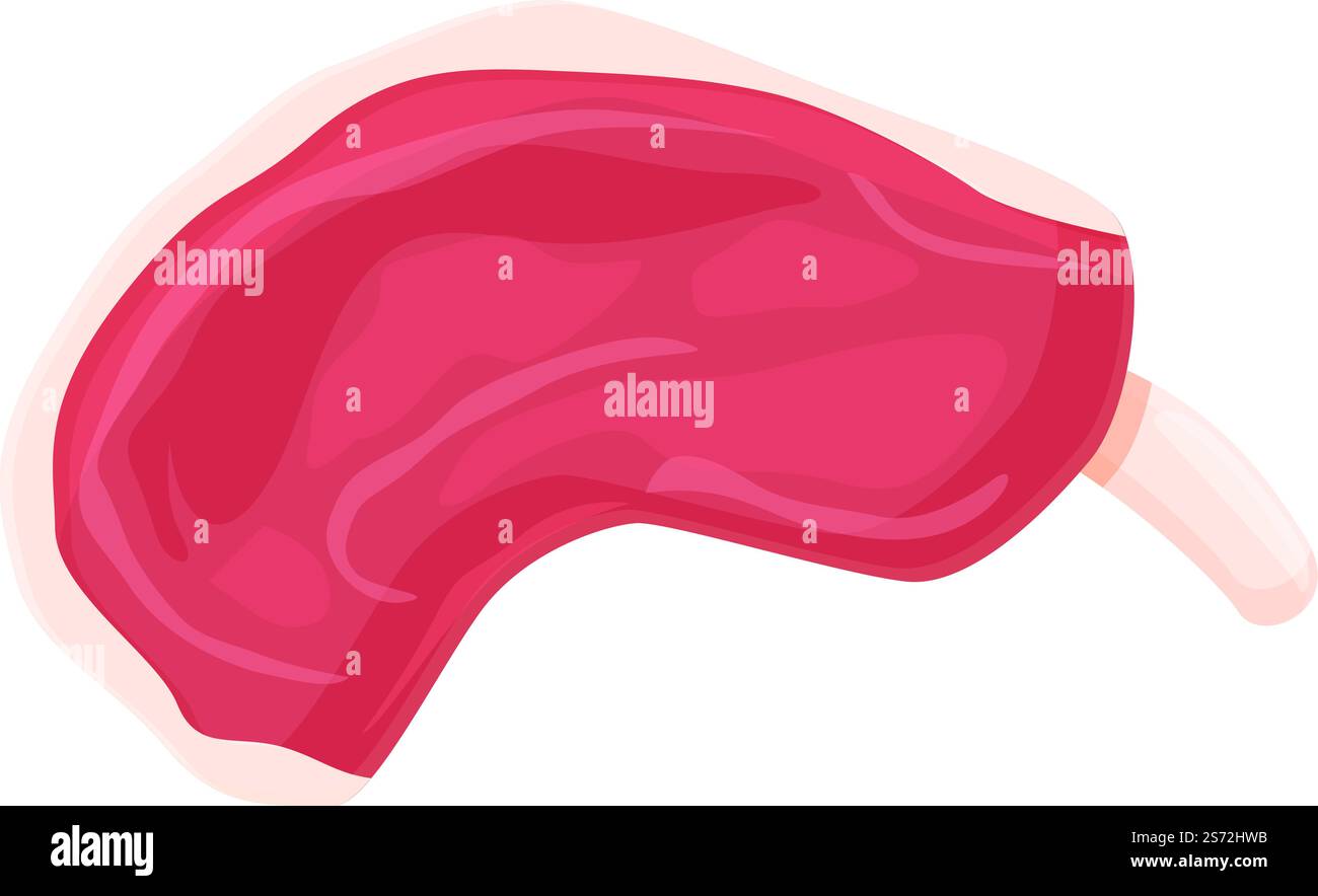 Food steak icon cartoon vector. Pork beef. Meat lamb. Food steak icon ...