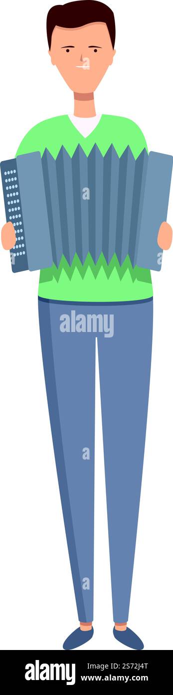 Harmonic play icon cartoon vector. Music school. Child singer. Harmonic ...