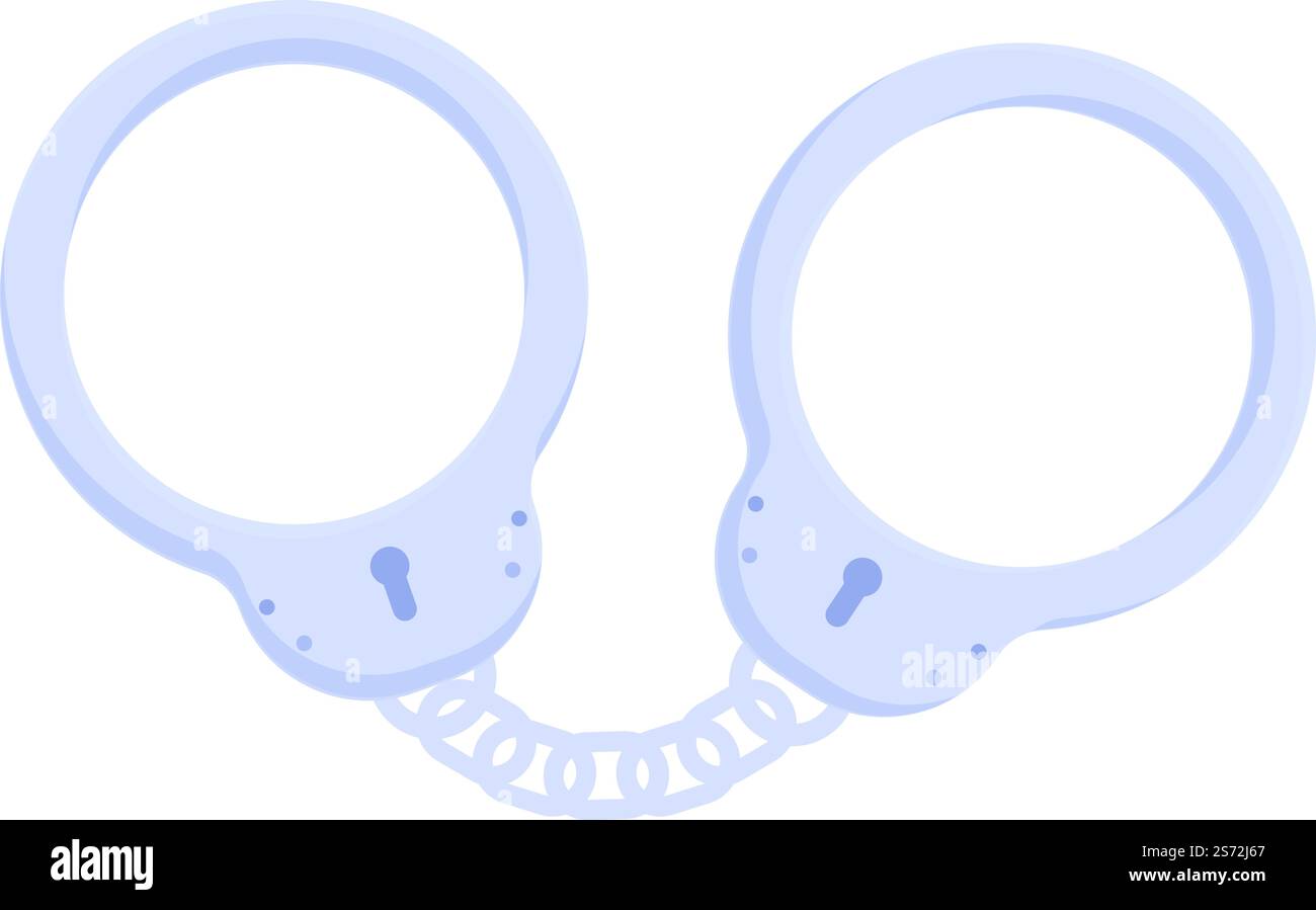 Thief handcuff icon cartoon vector. Police arrest. Criminal lock. Thief ...