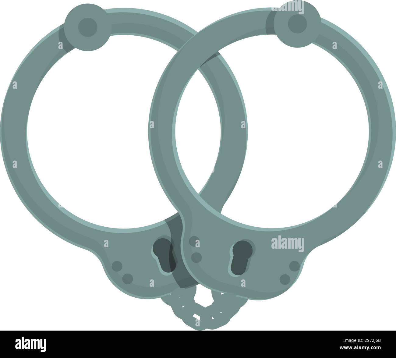 Handcuffs icon cartoon vector. Hand police. Criminal jail. Handcuffs ...