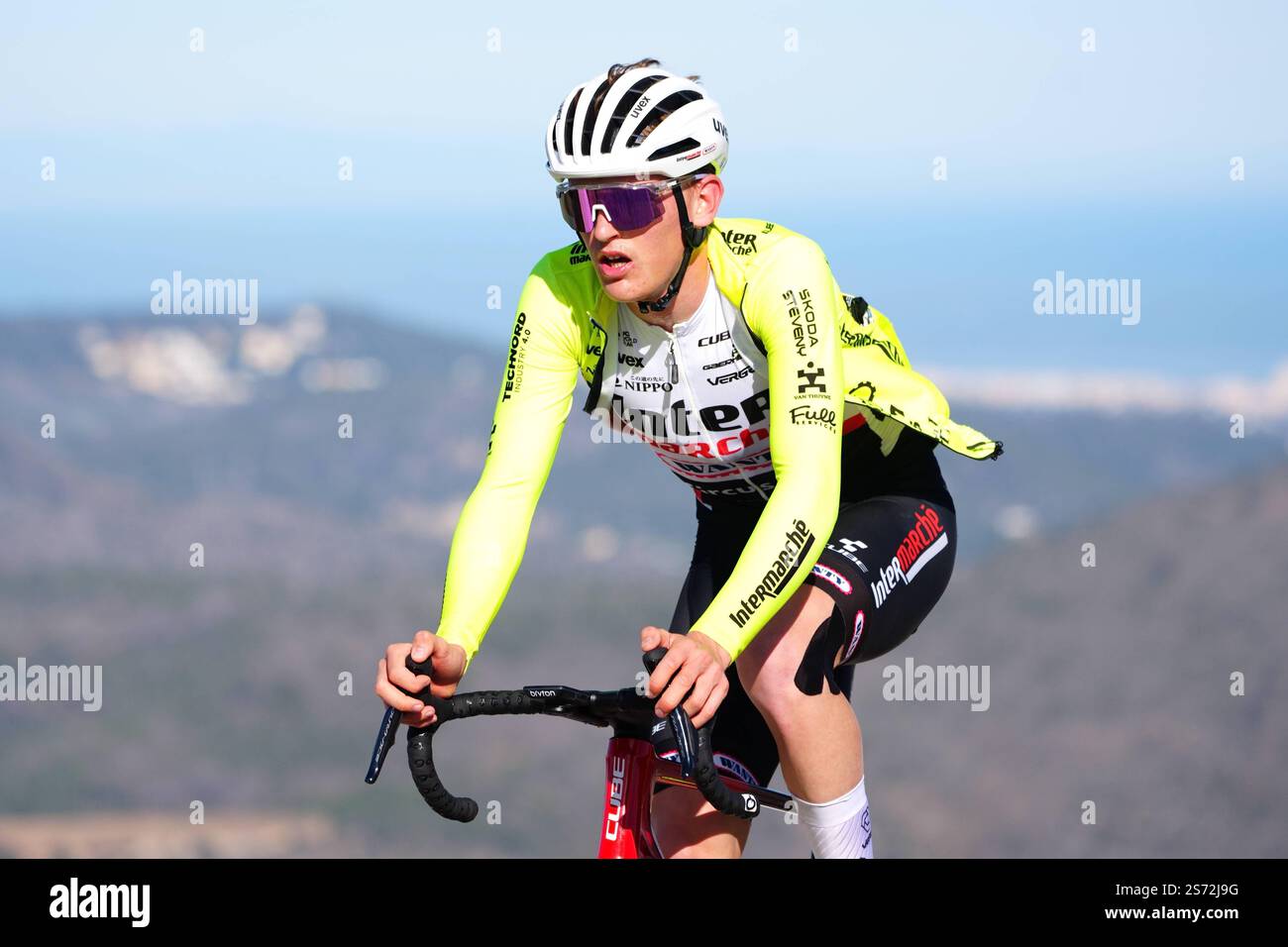 Alicante, Spain. 18th Jan, 2025. a training session of Belgian cycling ...