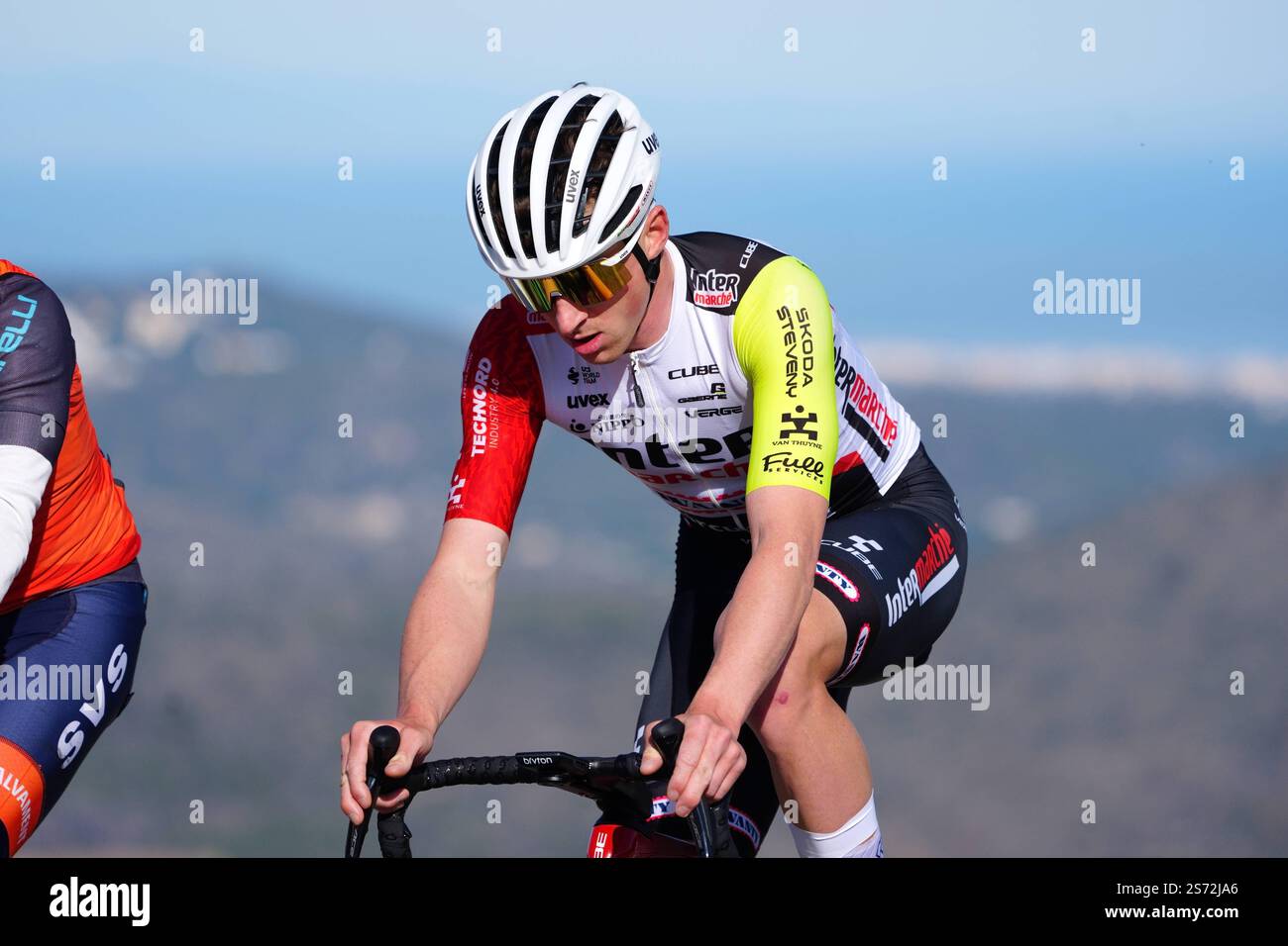 Alicante, Spain. 18th Jan, 2025. a training session of Belgian cycling ...