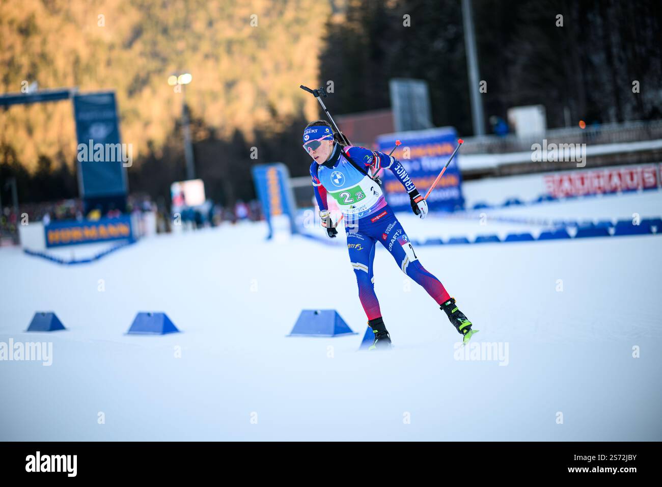 RUHPOLDING, GERMANY - 18 JANUARY, 2025: Oceane Michelon - Relay Women ...