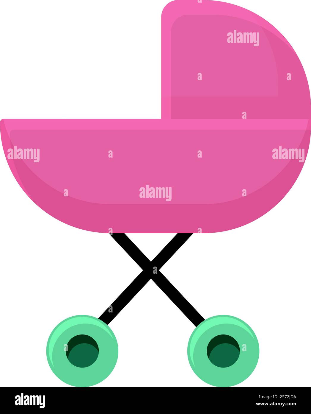 Baby pram icon cartoon vector. Store shop. Plastic toy. Baby pram icon ...
