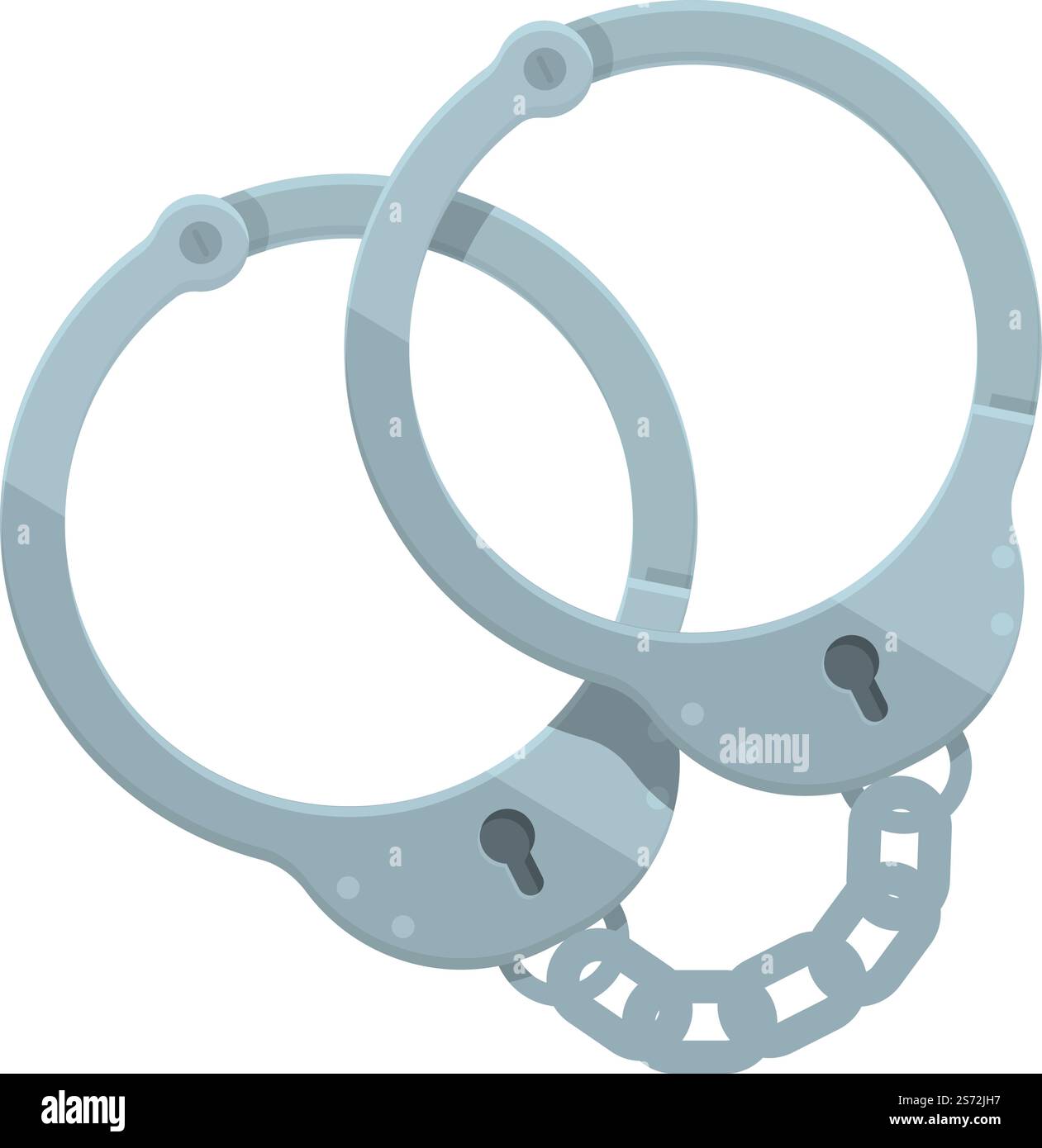 Law handcuff icon cartoon vector. Police arrest. Prison lock. Law ...