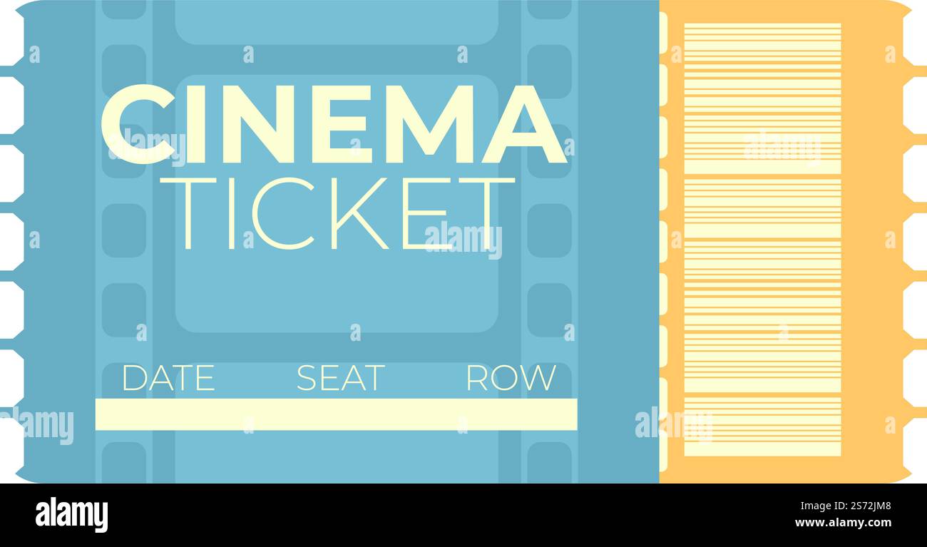 Cinema coupon icon cartoon vector. Movie ticket. Film event. Cinema ...