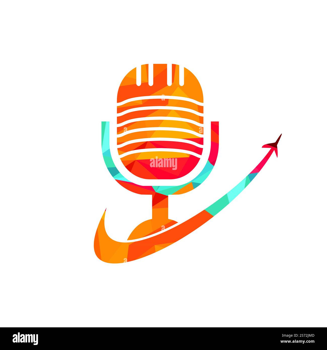 Traveling Podcast vector logo design template. Travel tourism vacation ...