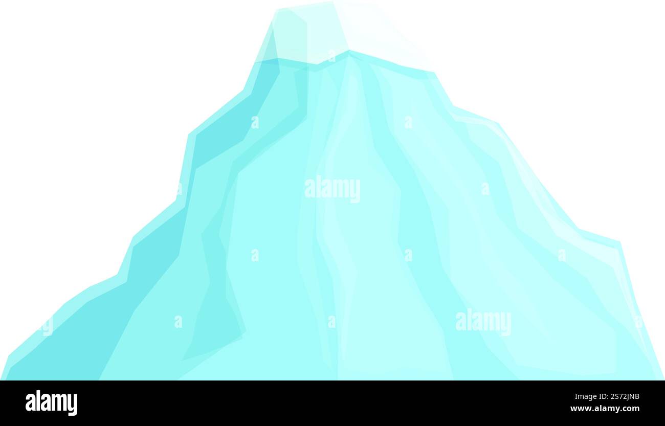 Melting iceberg icon cartoon vector. Arctic ice. Peak ice. Melting ...