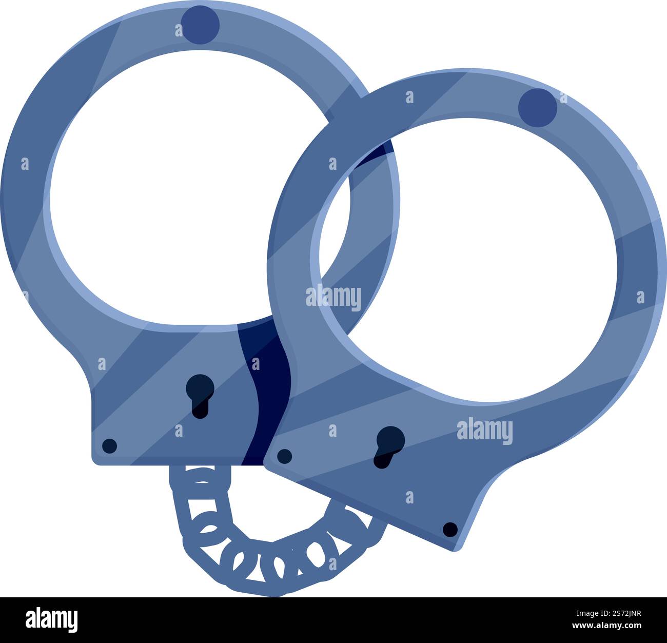 Shackle handcuff icon cartoon vector. Police arrest. Criminal prison ...