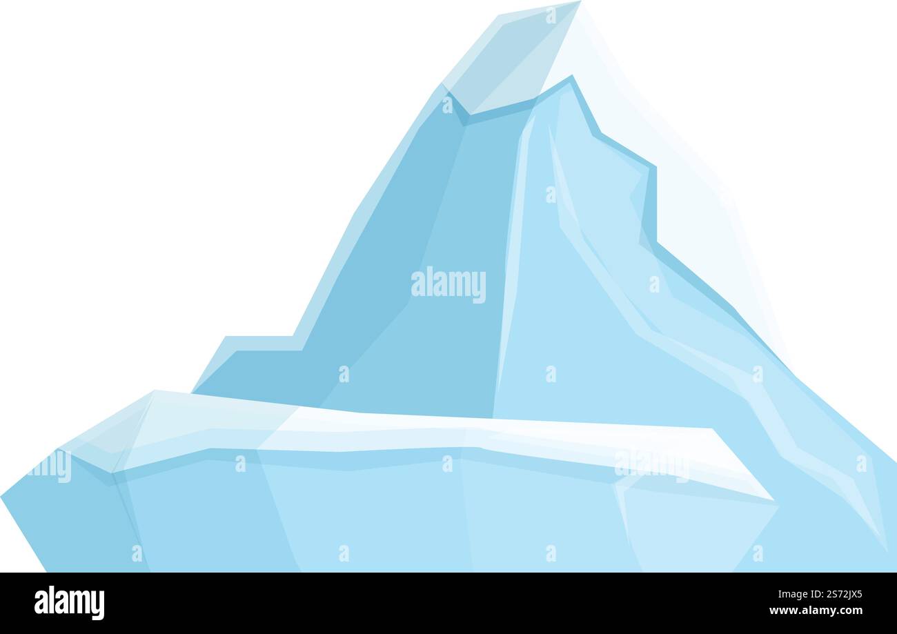 Water iceberg icon cartoon vector. Ice berg. North freeze. Water ...