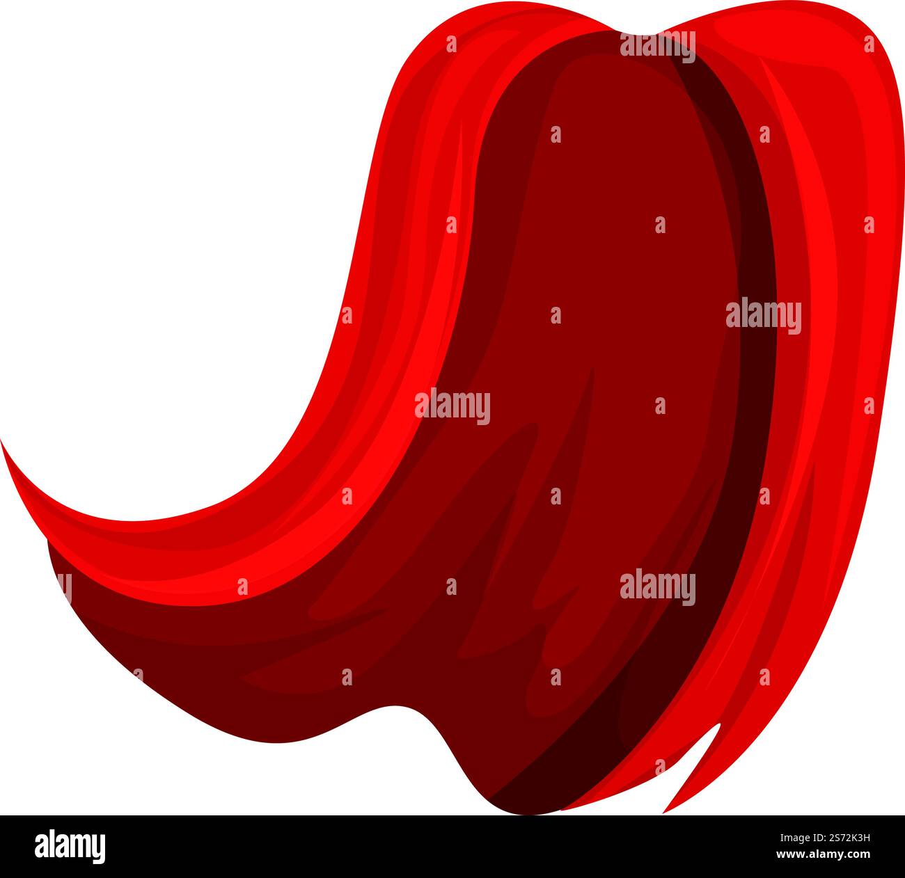 Red cloak icon cartoon vector. Vampire cape. Magic king. Red cloak icon ...