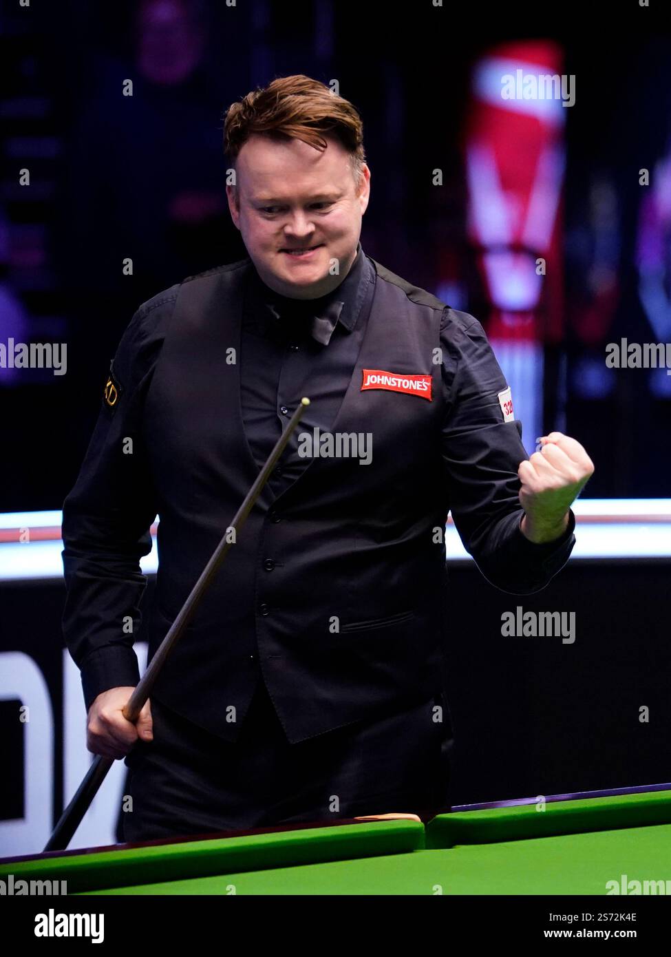 Shaun Murphy celebrates hitting a 147 maximum break during his match ...