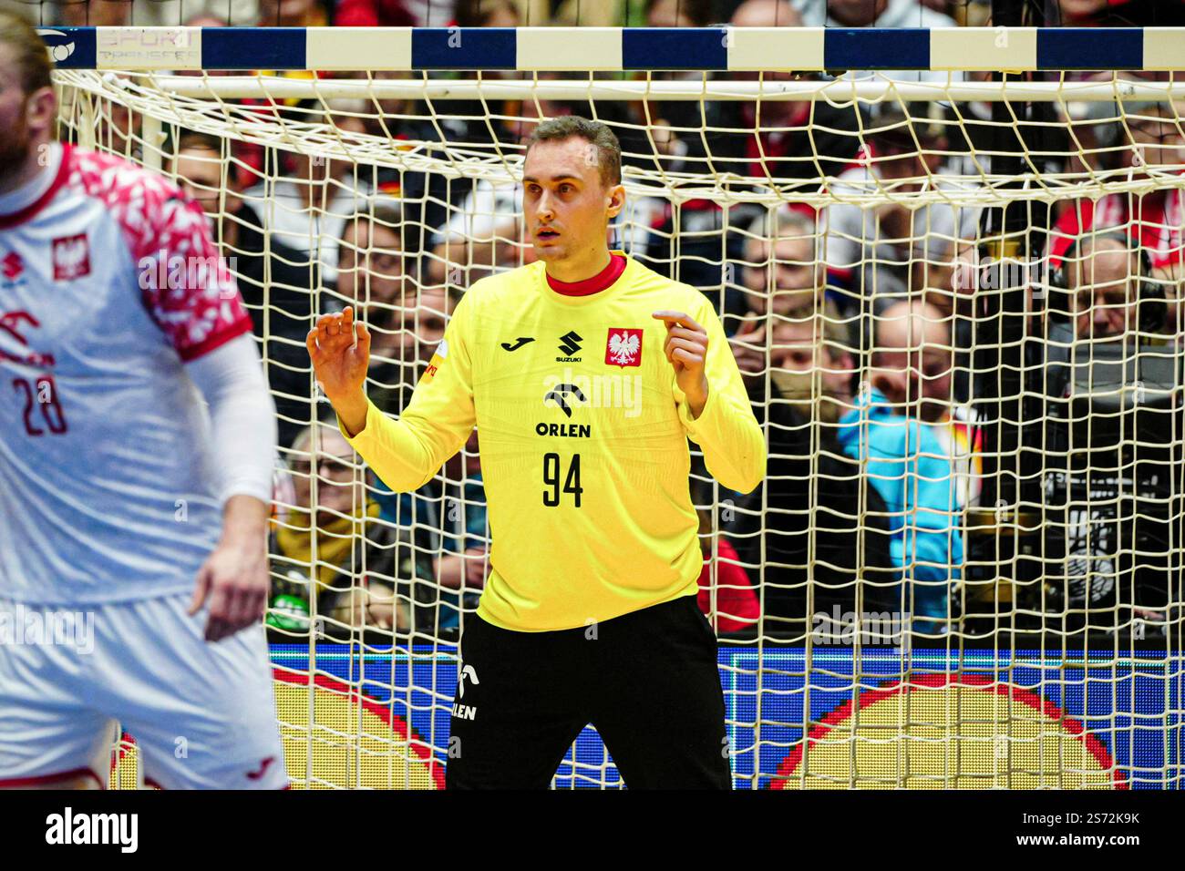 Adam Morawski (Polen, #94) DEN, Tschechien vs. Polen, Handball, IHF ...