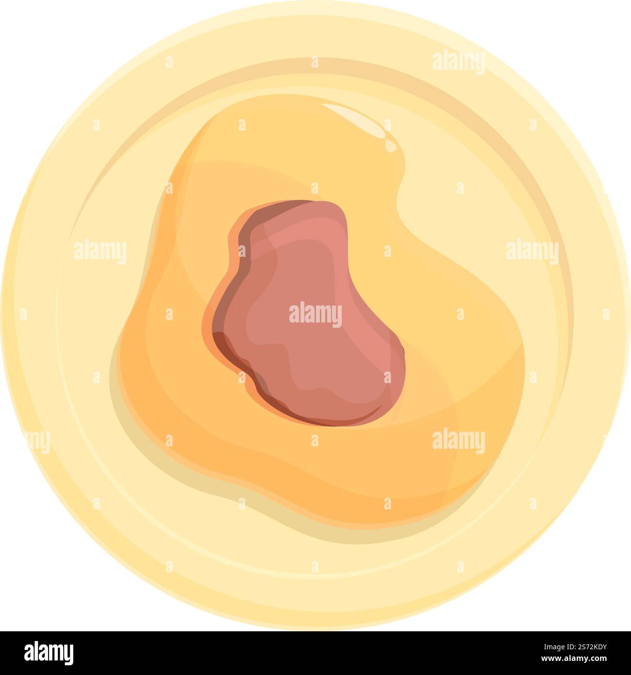 Top view foie gras icon cartoon vector. Duck food. Meat pate. Top view ...