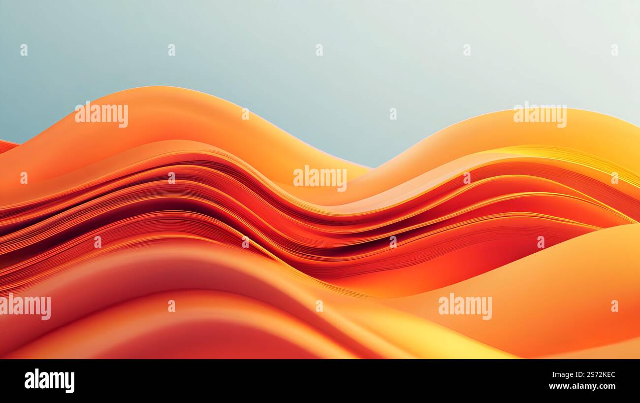 Vibrant gradient abstract wave patterns with dynamic energy and flowing ...